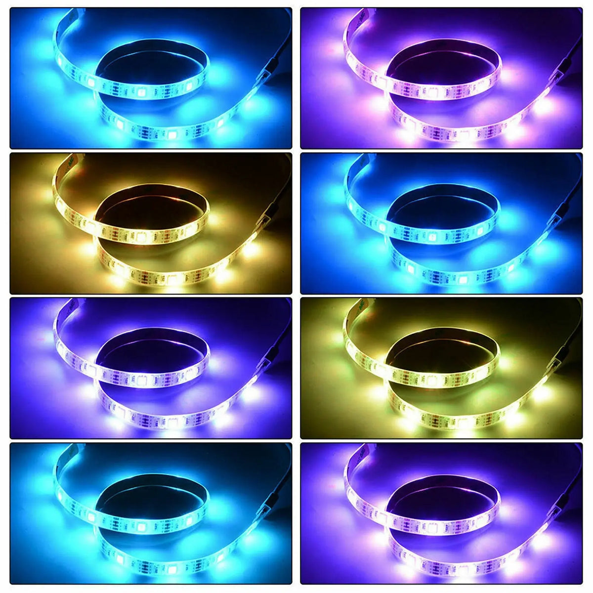 USB RGB LED Strip Light 5050 5V 500CM TV Back LED With 24 IR Remote ...