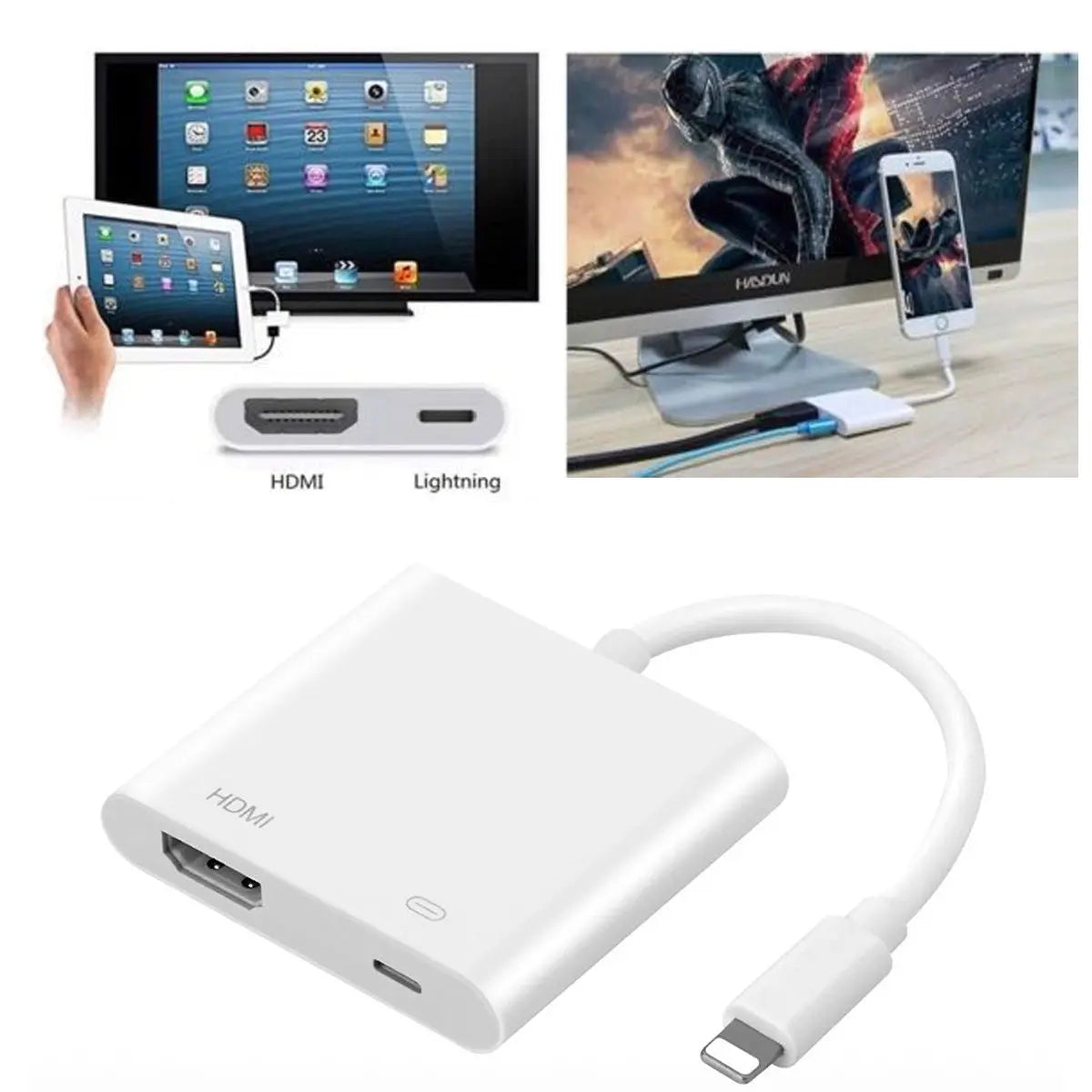 Compatible HDMI Digital AV Adapter for iPad iPhone - White – One Click Shop
