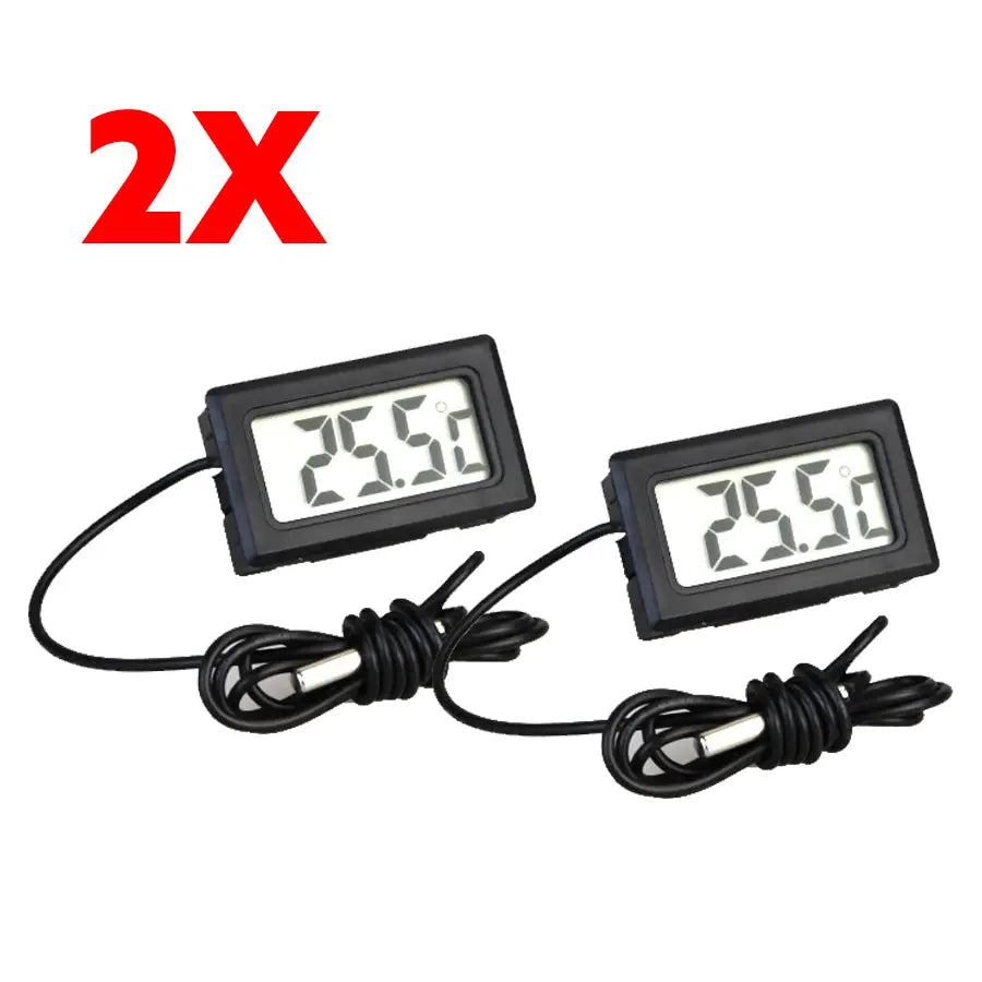 Mini LCD Digital Thermometer Probe Sensor Food Fridge Freezer Aquarium ...