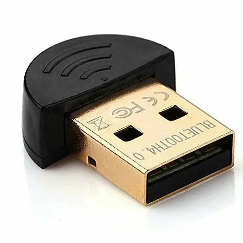 Round MiniUSB Bluetooth Adapter V4.0 Wireless Dongle Receiver – One ...